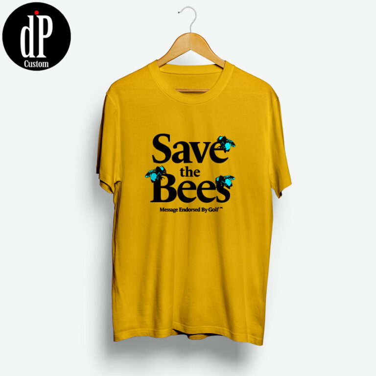 Save The Bees T-Shirt Custom UNISEX For Women's or Men's