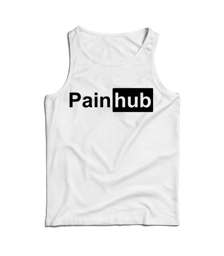 Official Painhub X Pornhub Parody Logo Tank Top For Men's And Women's