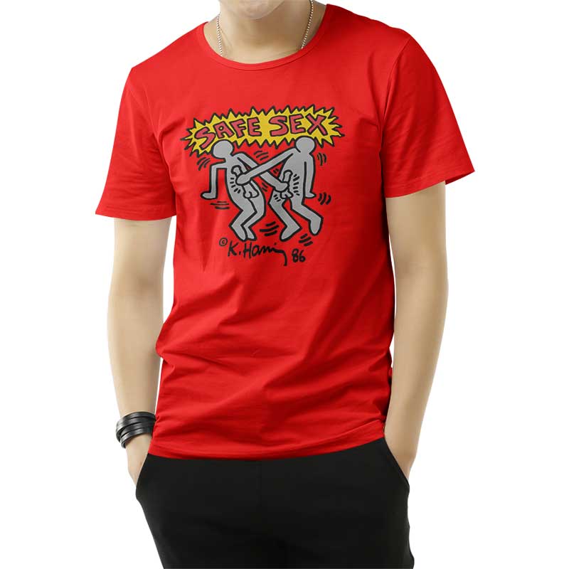 Harry Styles Keith Haring Safe Sex T Shirt For Mens And Womens
