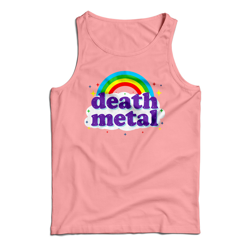 Get It Now Death Metal Rainbow Tank Top For Men's And Women's