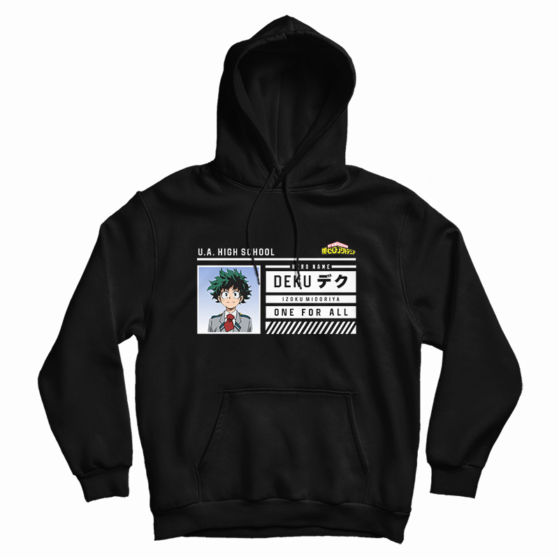 Get It Now U.A High School My Hero Academia Deku Id Hoodie