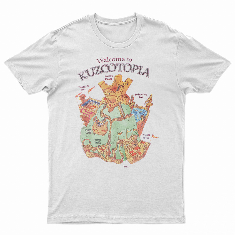 Get It Now Disney The Emperor's New Groove Kuzcotopia Map T-Shirt