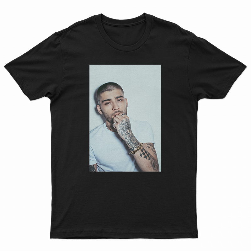 Zayn Malik White On White Photo T-Shirt - Digitalprintcustom.com