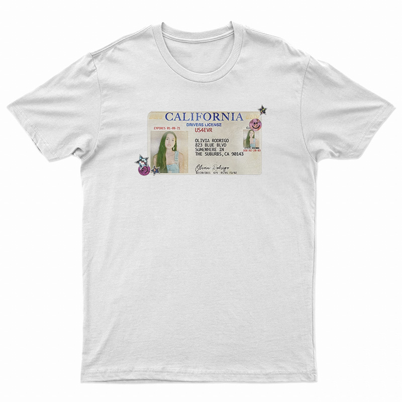 Drivers License Olivia Rodrigo T-Shirt - Digitalprintcustom.com