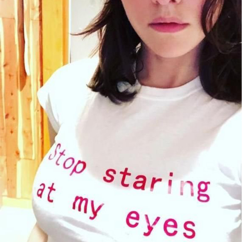 Stop Staring At My Eyes T-Shirt For UNISEX - Digitalprintcustom.com