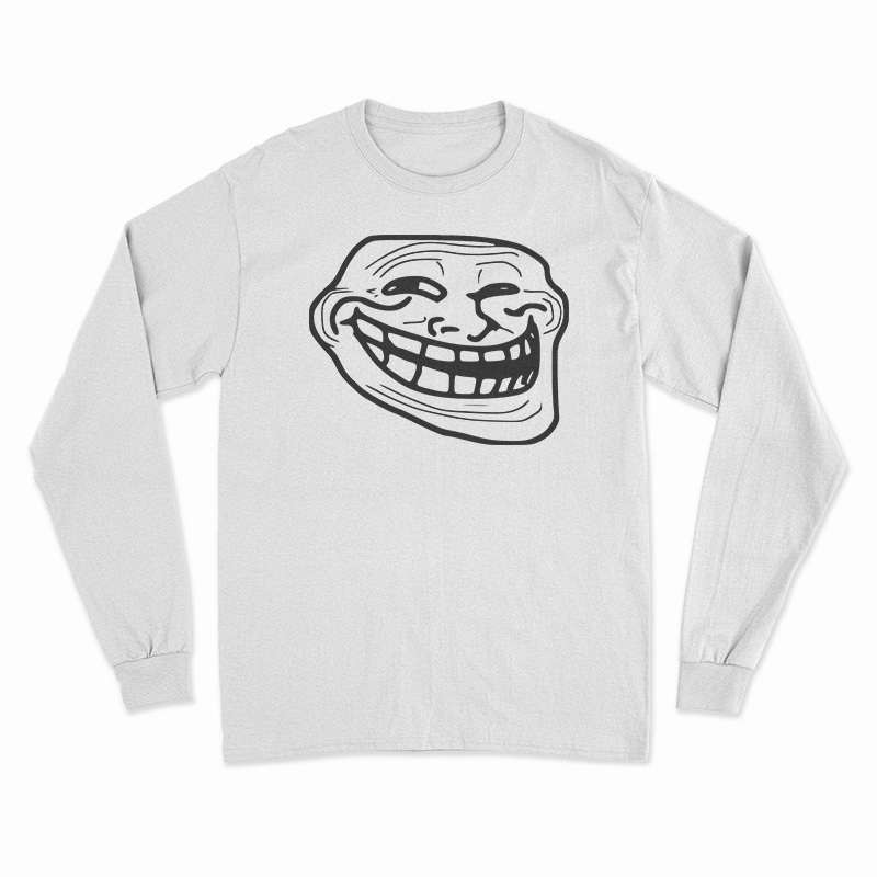 Trollface Meme Long Sleeve T-Shirt - Digitalprintcustom.com