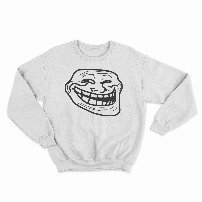 Trollface Meme Sweatshirt For UNISEX - Digitalprintcustom.com