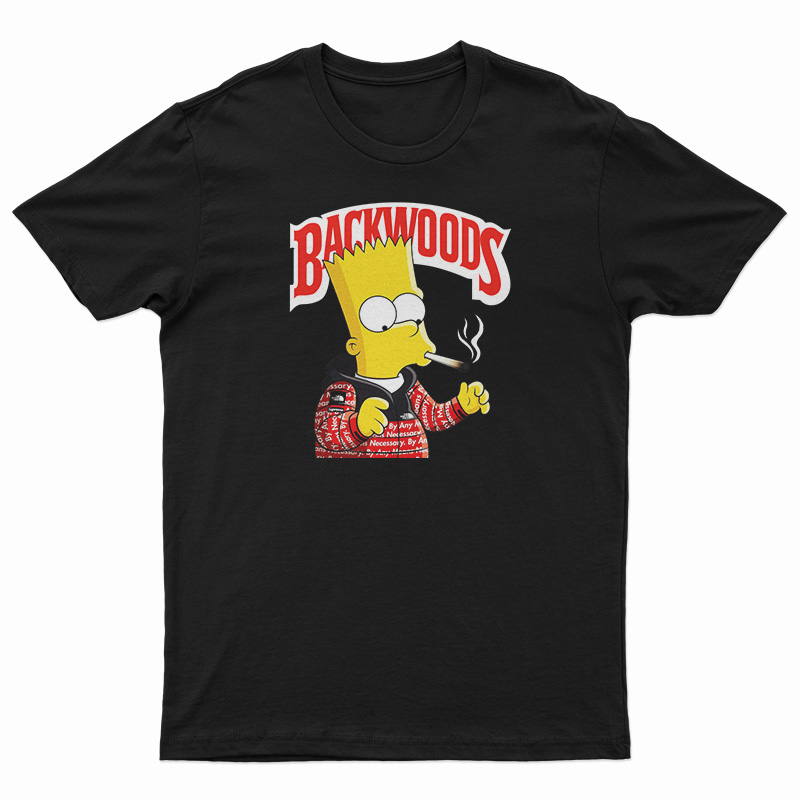 Backwoods Bart Simpson Smoking T-Shirt - Digitalprintcustom.com