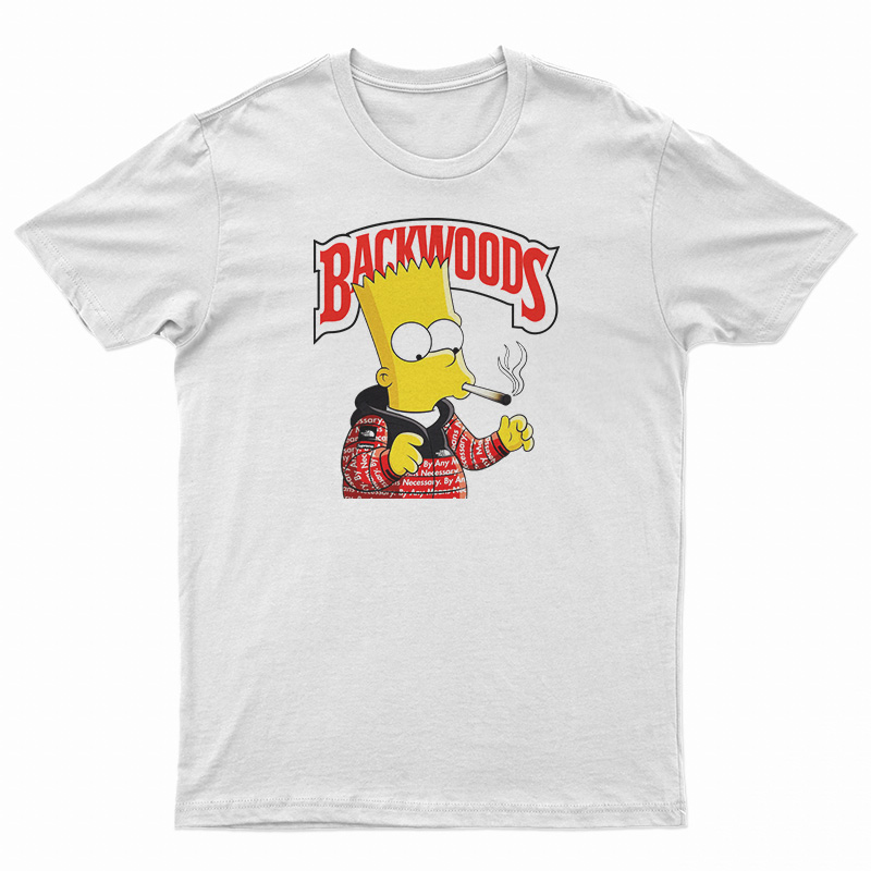 Backwoods Bart Simpson Smoking T-Shirt - Digitalprintcustom.com