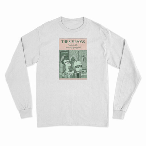 The Simpsons Panic In The Streets Of Springfield Long Sleeve T-Shirt