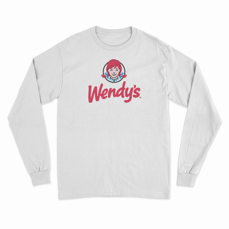 Wendy's Logo Long Sleeve T-Shirt For UNISEX - Digitalprintcustom.com