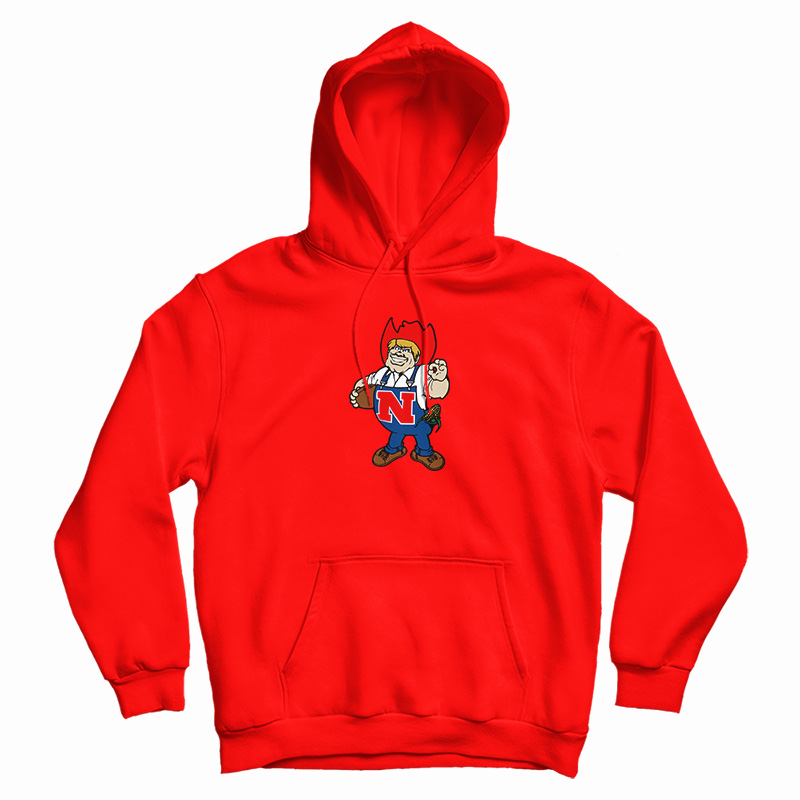 Herbie Husker Nebraska Cornhuskers Mascot Logo Hoodie For UNISEX