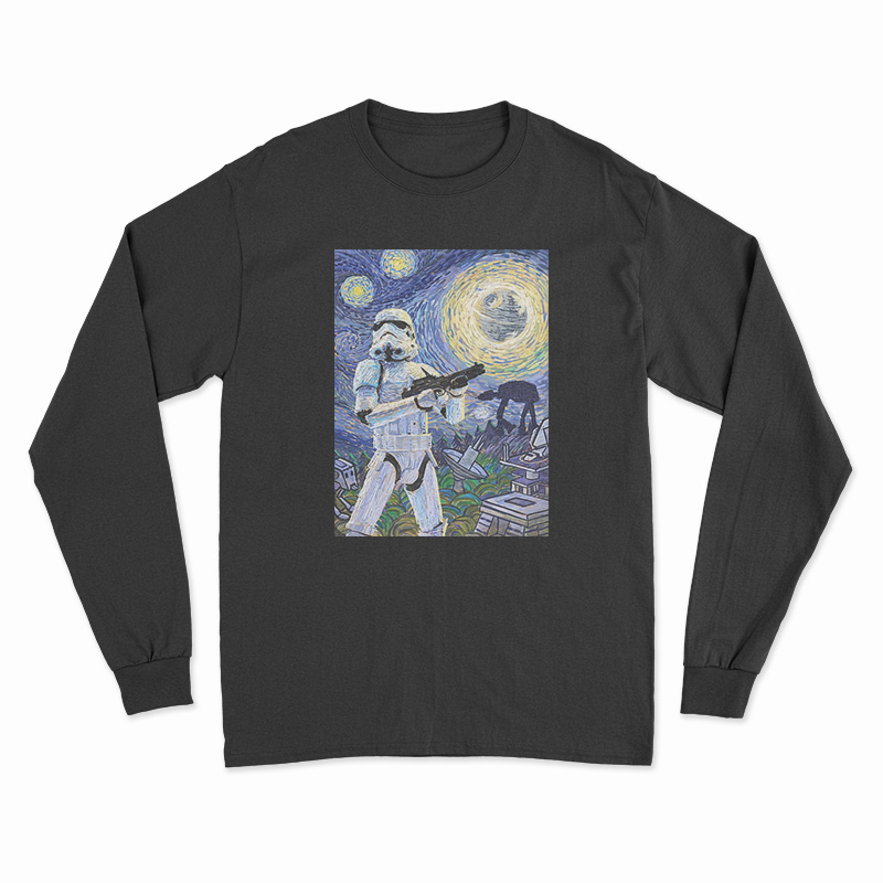 Star Wars Stormtrooper Starry Night Long Sleeve T-Shirt For UNISEX