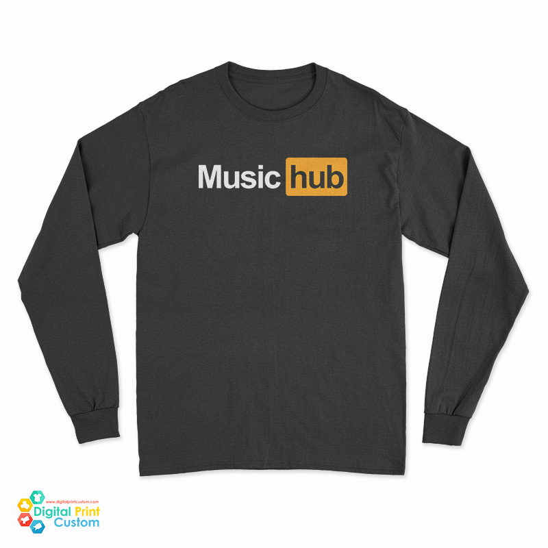 Music Hub Long Sleeve T-Shirt For UNISEX - Digitalprintcustom.com
