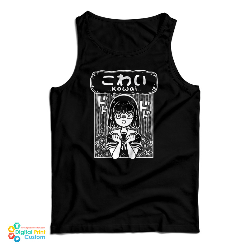 Kowai Japanese Horror Scary Anime Tank Top - Digitalprintcustom.com