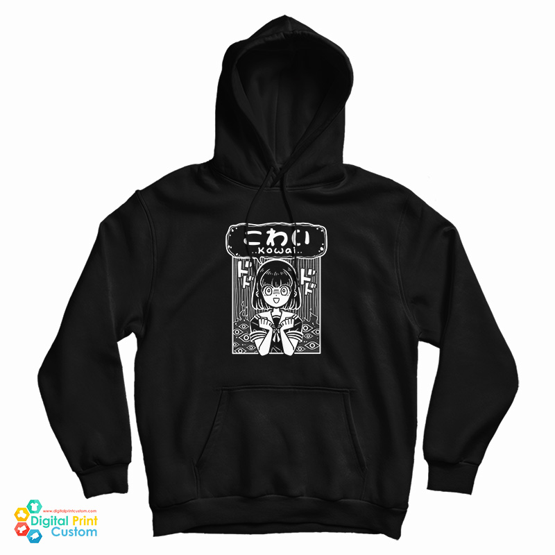 Kowai Japanese Horror Scary Anime Hoodie - Digitalprintcustom.com