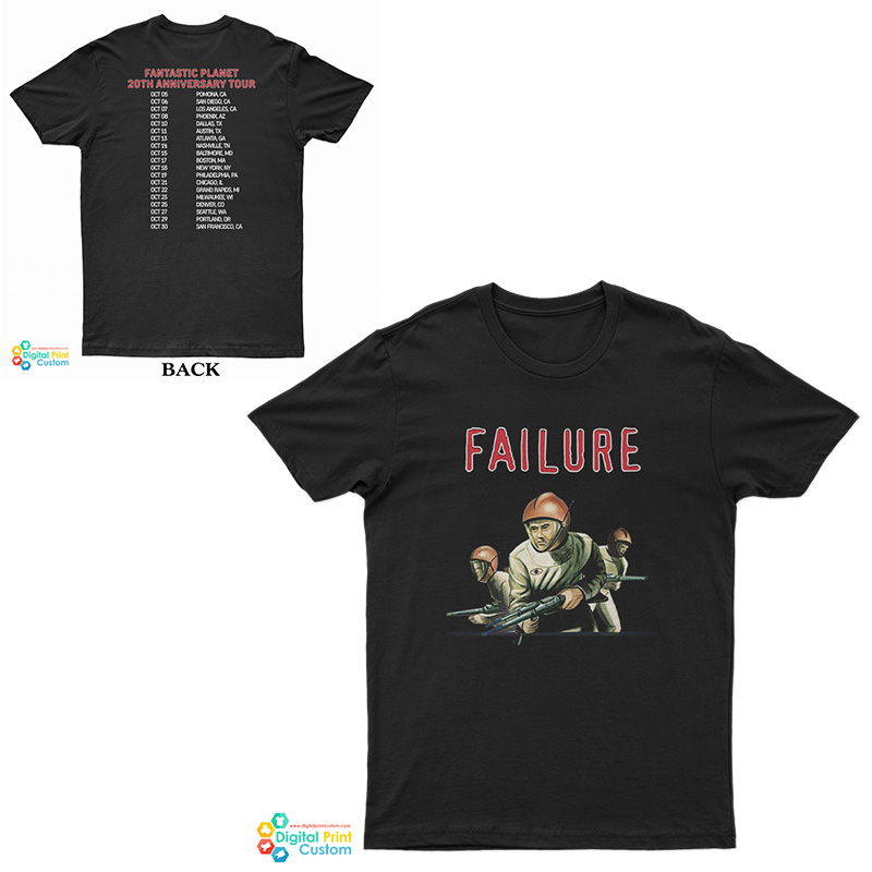 Failure Fantastic Planet Tour Anniversary T-Shirt For UNISEX