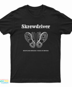 Skrewdriver Boots And Braces Voice Of Britain T-Shirt For UNISEX