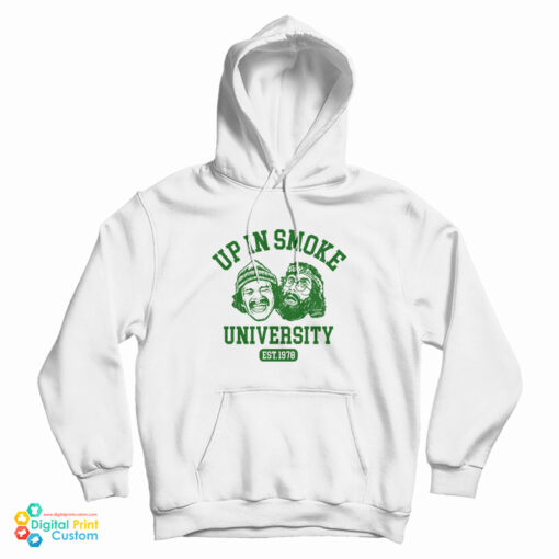 Cheech and Chong Up In Smoke University Hoodie For UNISEX
