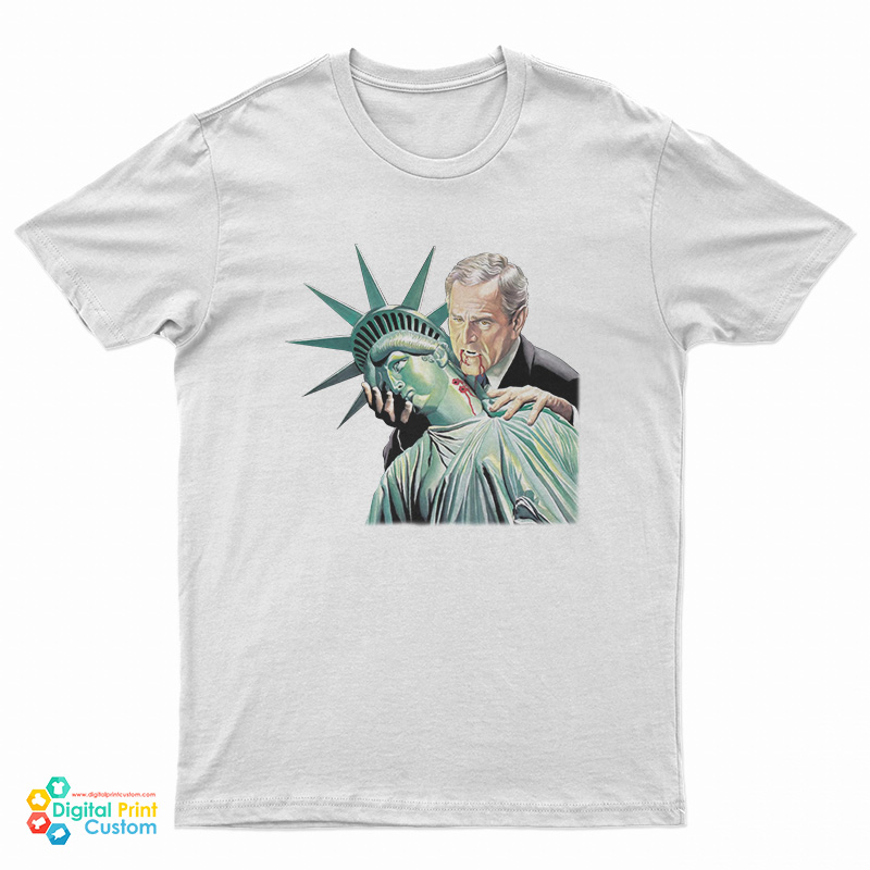 Vintage George Bush Statue of Liberty T-Shirt For UNISEX