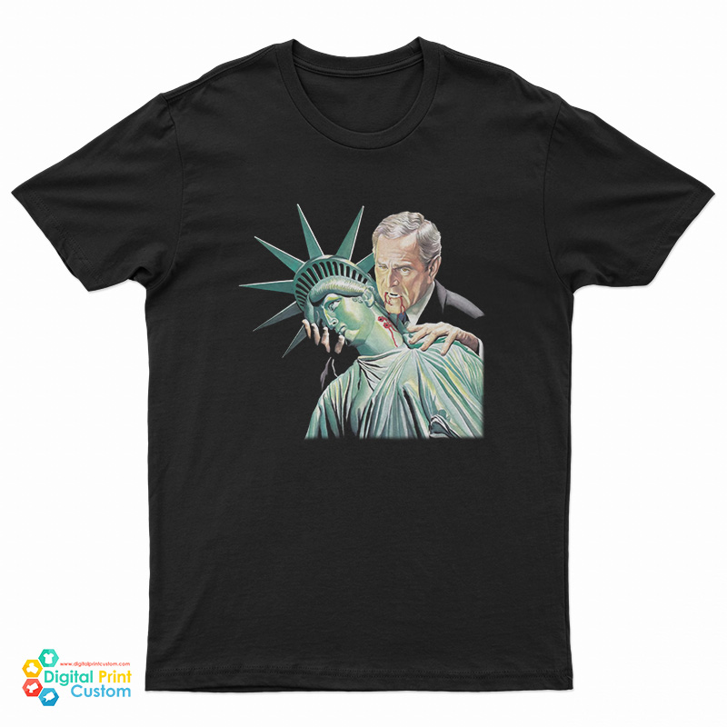 Vintage George Bush Statue of Liberty T-Shirt For UNISEX