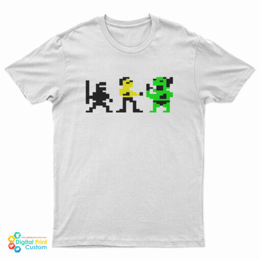 Pixel Bruce Lee Commodore 64 T-Shirt - Digitalprintcustom.com
