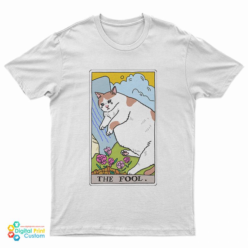 The Fool Tarot Sad Cat Meme T-Shirt - Digitalprintcustom.com
