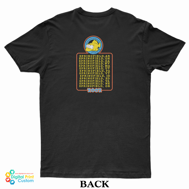 The Simpsons Featuring Phish Springfield Tour T-Shirt For UNISEX