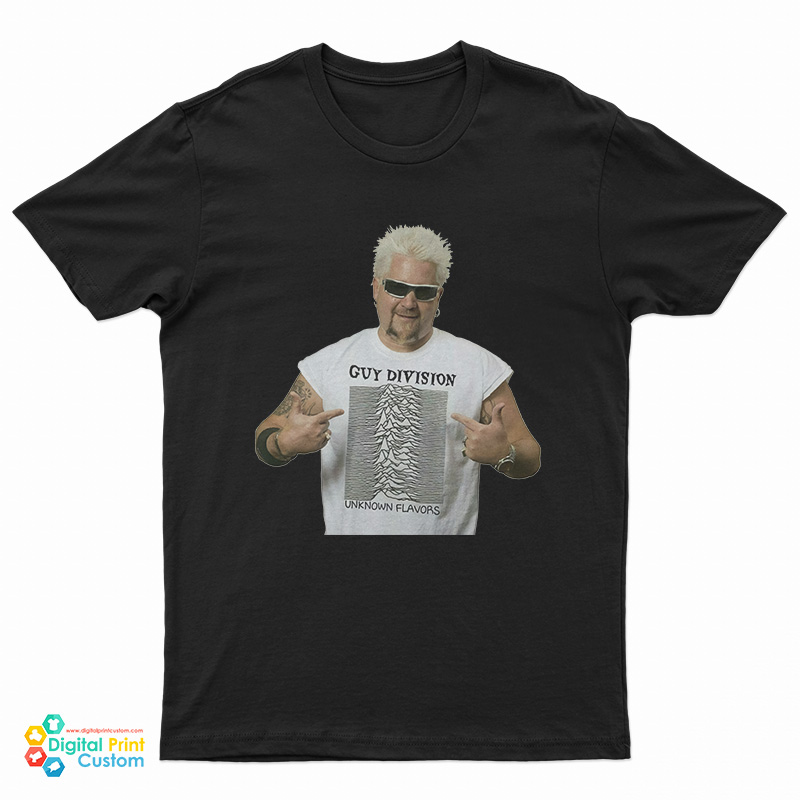 Get It Now Guy Fieri Wearing Guy Division Parody Logo T-Shirt