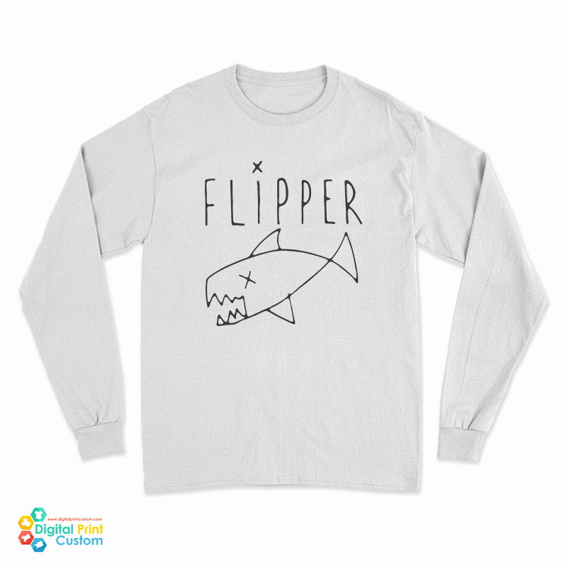 Flipper As Worn By Kurt Cobain Long Sleeve T-Shirt For UNISEX