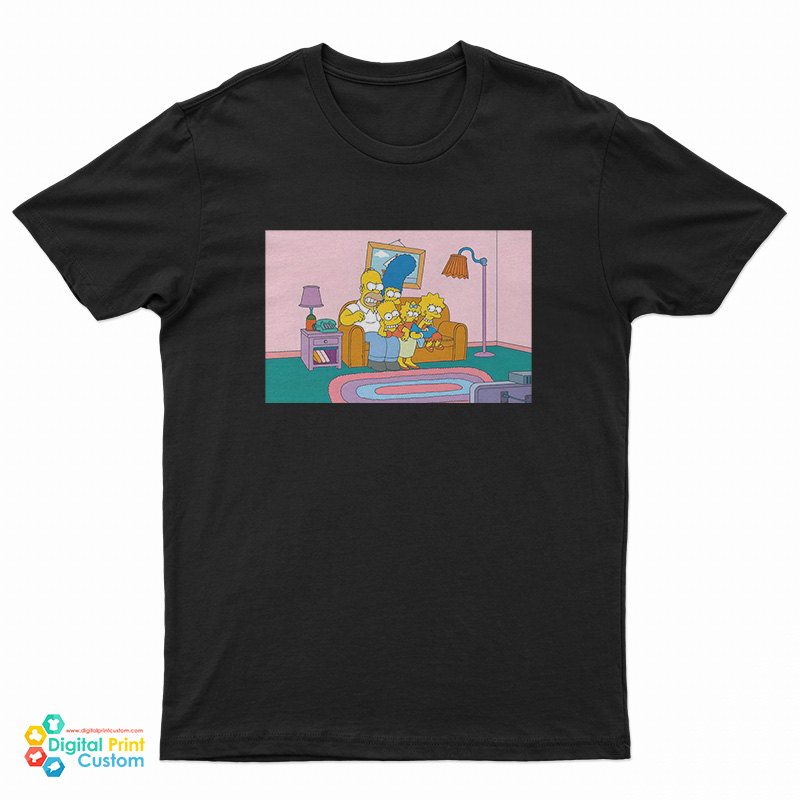 Get It Now The Simpsons Family On The Couch T-Shirt