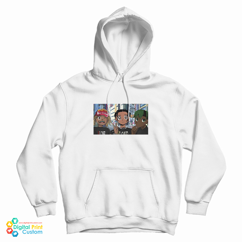 ASAP Rocky X Playboi Carti X Lil Uzi Anime Hoodie For UNISEX
