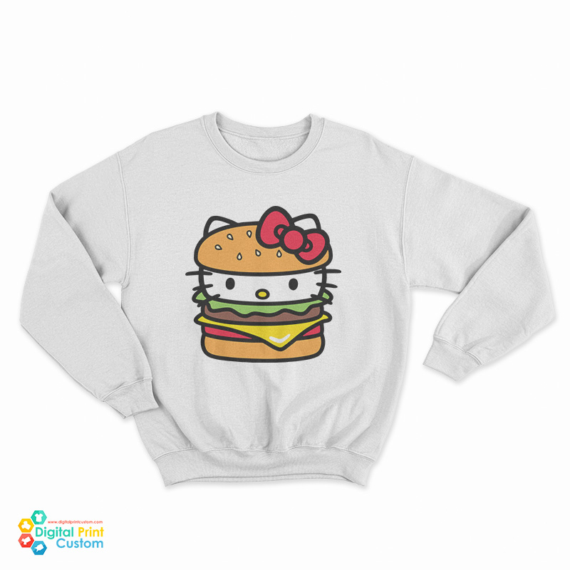 Hello Kitty Burger Parody Sweatshirt - Digitalprintcustom.com