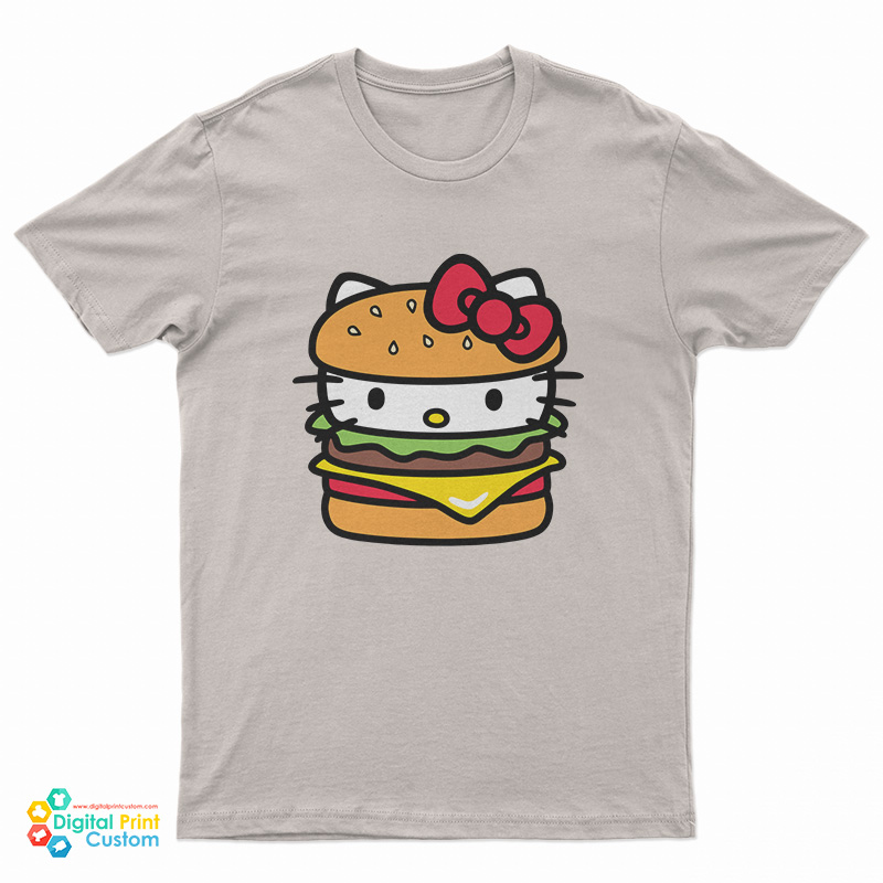 Get Now Hello Kitty Burger Parody T-Shirt - Digitalprintcustom.com