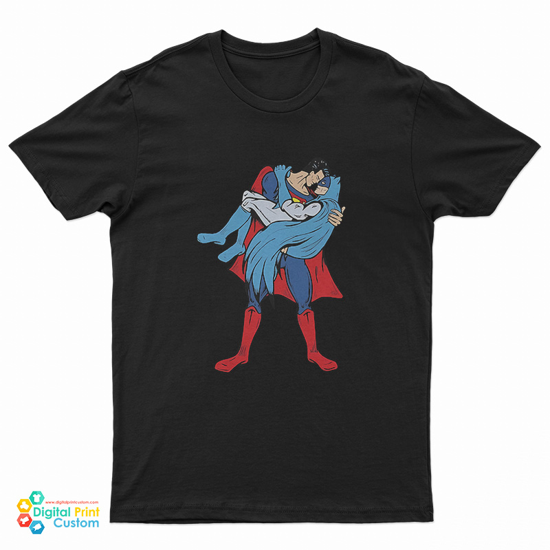 Batman Superman Hug Gay Pride T-Shirt - Digitalprintcustom.com