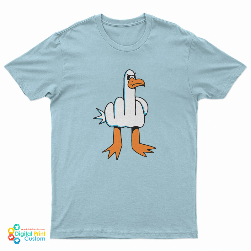 Seagull Middle Finger T-Shirt For UNISEX - Digitalprintcustom.com